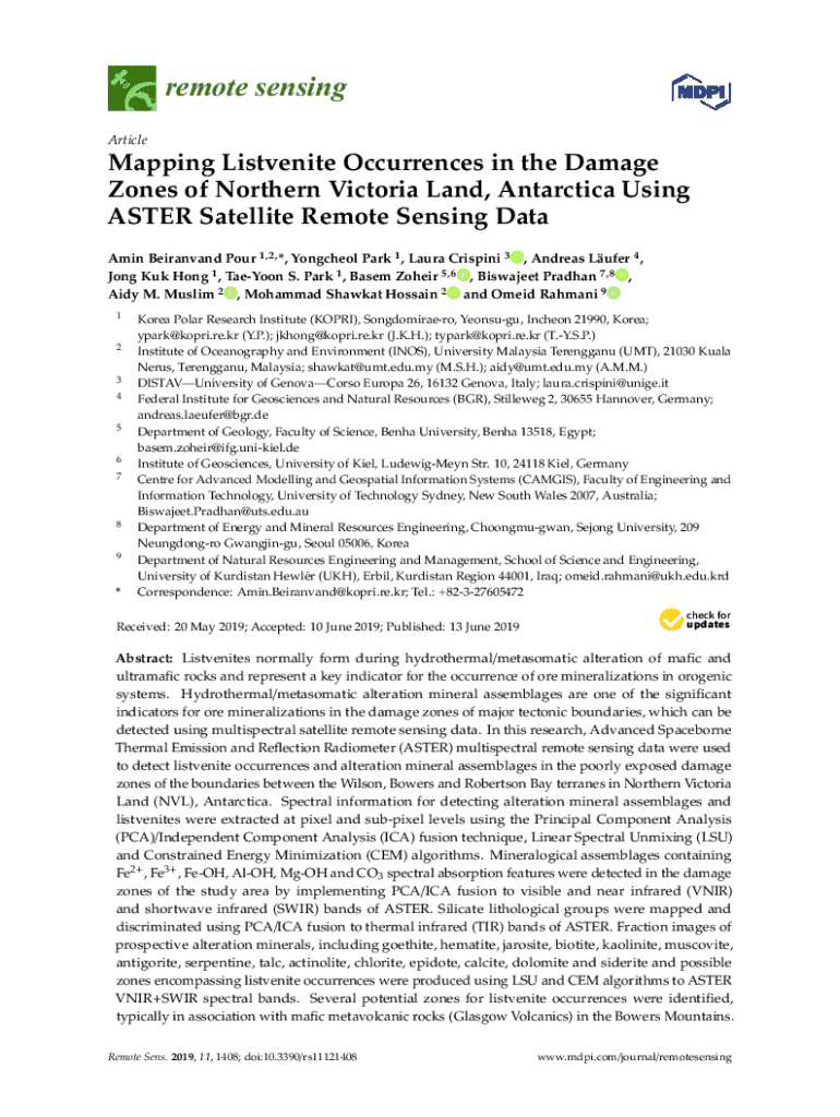Fillable Online Mapping Listvenite Occurrences in the Damage Zones of ...