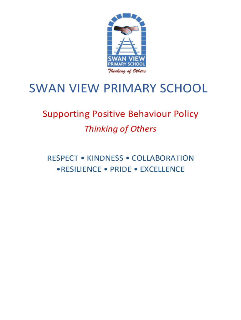Fillable Online Supporting Positive Behaviour Policy 2023 - Swan View ...