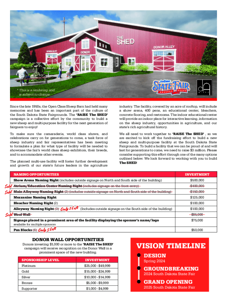Fillable Online sd-state-fair-the-shed-pledge-form- ... Fax Email Print ...