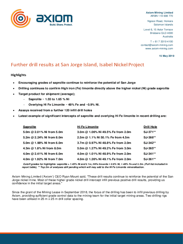 Fillable Online Axiom Mining : Change of Australian registered office ...