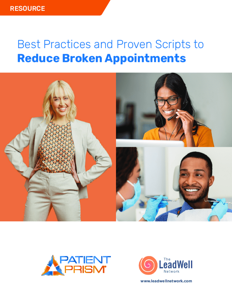 Fillable Online 15 Best Practices to Reduce Broken Appointments - 2023 ...