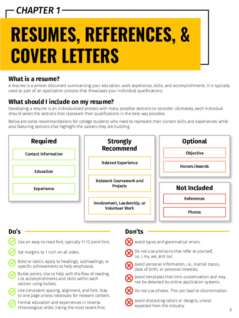 Fillable Online What Is a Resume? (Definition, Types and What To ...