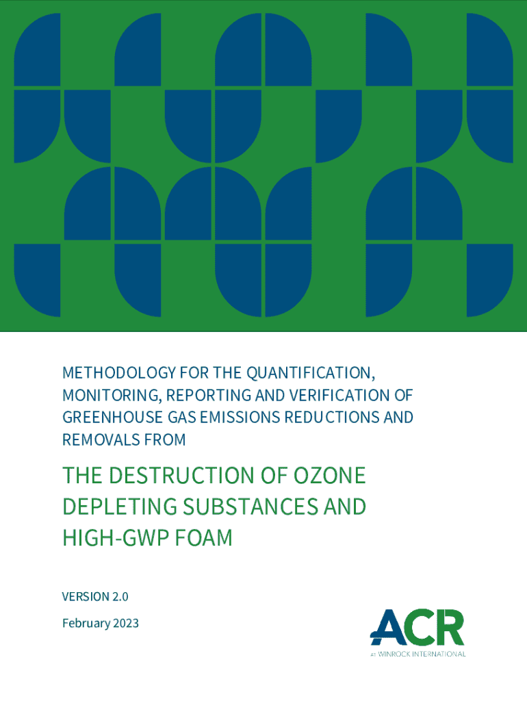Fillable Online the destruction of ozone depleting substances and high ...