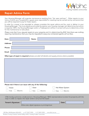 Fillable Online How to Report Maintenance and Repairs - 2023 Fax Email Print - pdfFiller