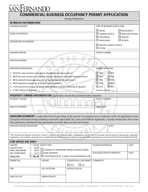 Fillable Online 2023 Commercial Business Occupancy Permit Application ...