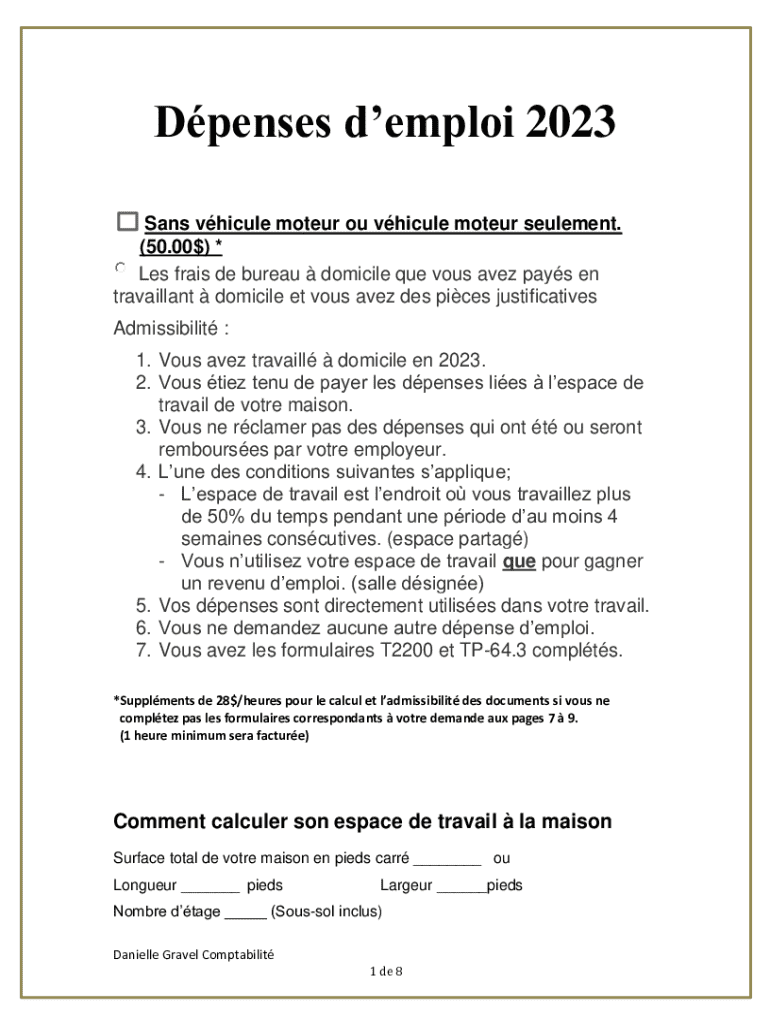 Remplissable en ligne Lignes directrices de l\'ARC sur les frais de ...