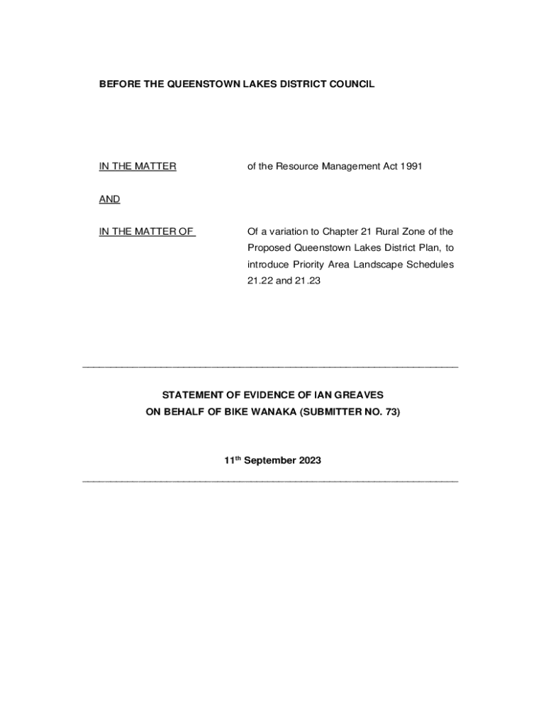 Fillable Online decisions of the queenstown lakes district council Fax Email Print - pdfFiller