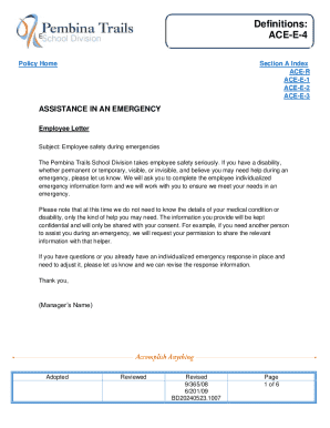 Fillable Online Employee Emergency Safety Form 2023 - Pembina Trails ...