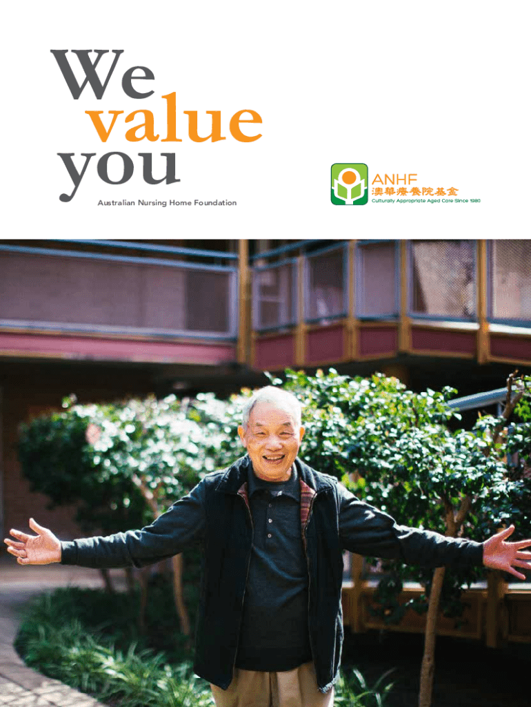 Fillable Online Australian Nursing Home Foundation: Celebrating 35 Years of Aged Care Excellence ...