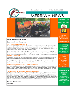 Fillable Online Merriwa News Newsletter No 10 - Community Updates 2022 ...