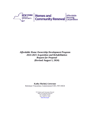 Affordable Home Ownership Development Program Doc Template | pdfFiller