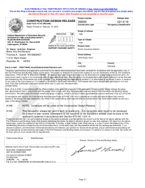 Fillable Online Indiana Construction Design Release 2018 - Shiloh ...