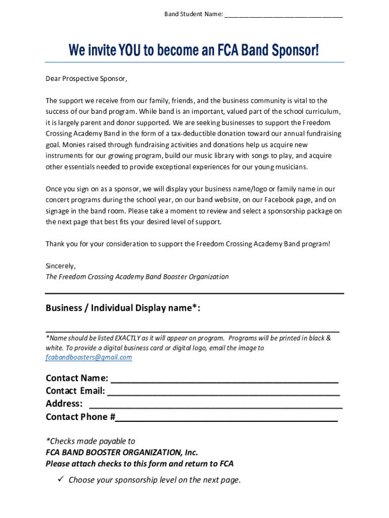 Fillable Online how to write a good proposal and sponsorship letter for ...