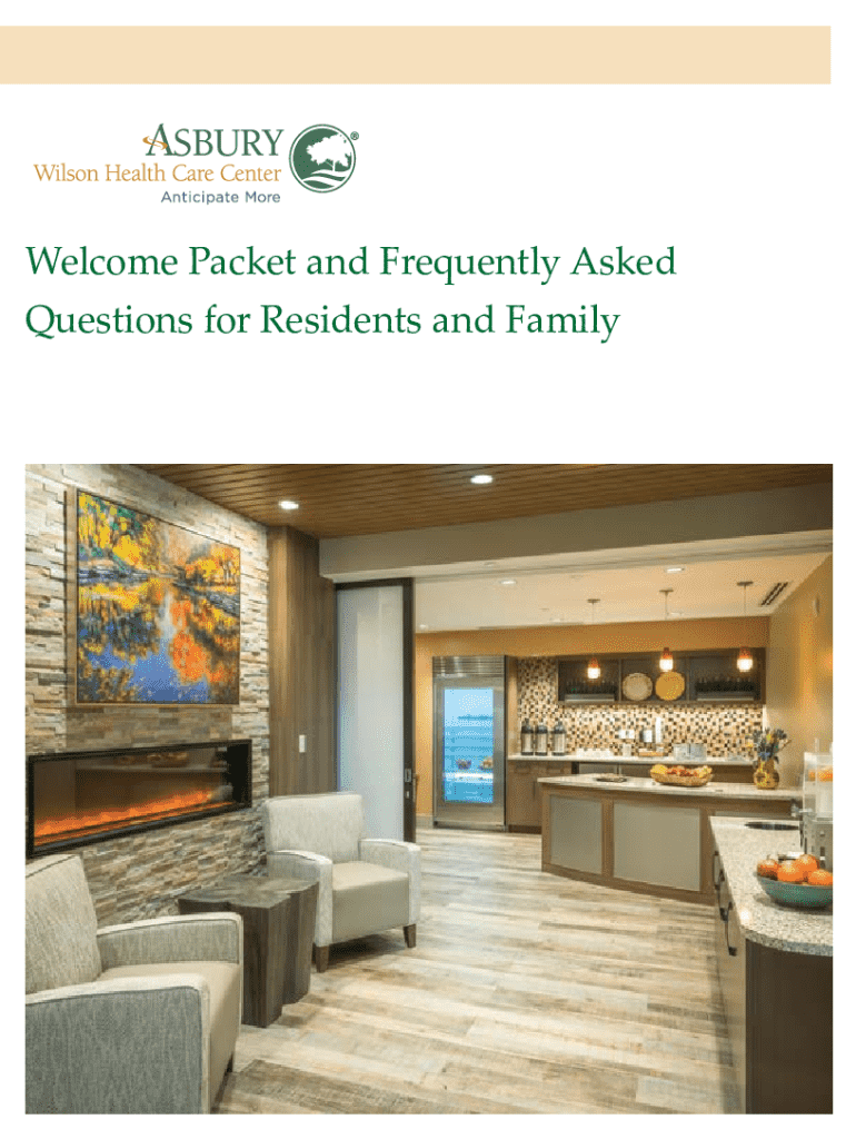 Fillable Online Wilson Health Care Center Welcome Packet 2024 ...