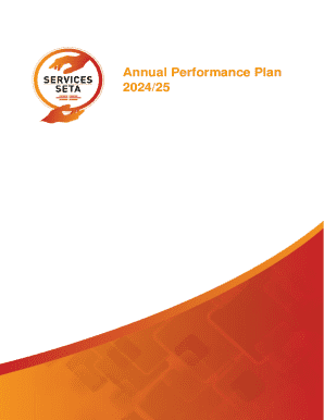 Fillable Online Services Seta Annual Performance Plan 2024/25 ...