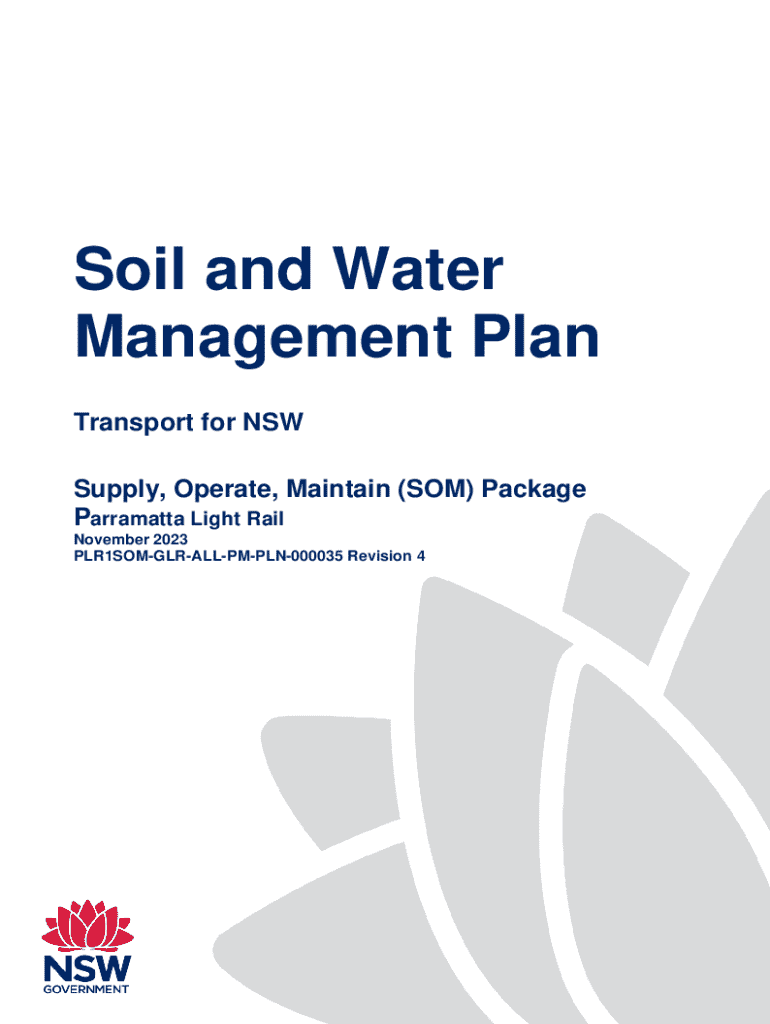 Fillable Online Soil and Water Management Plan Sydney Metro West Fax ...