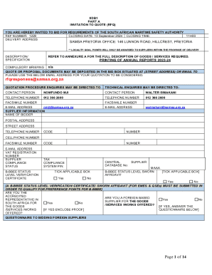Fillable Online Rfq for Printing of Samsa Annual Reports 2023-24 Fax ...