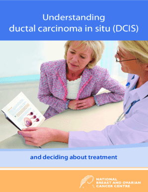 Fillable Online Understanding Dcis and Treatment Options (2009) Fax ...