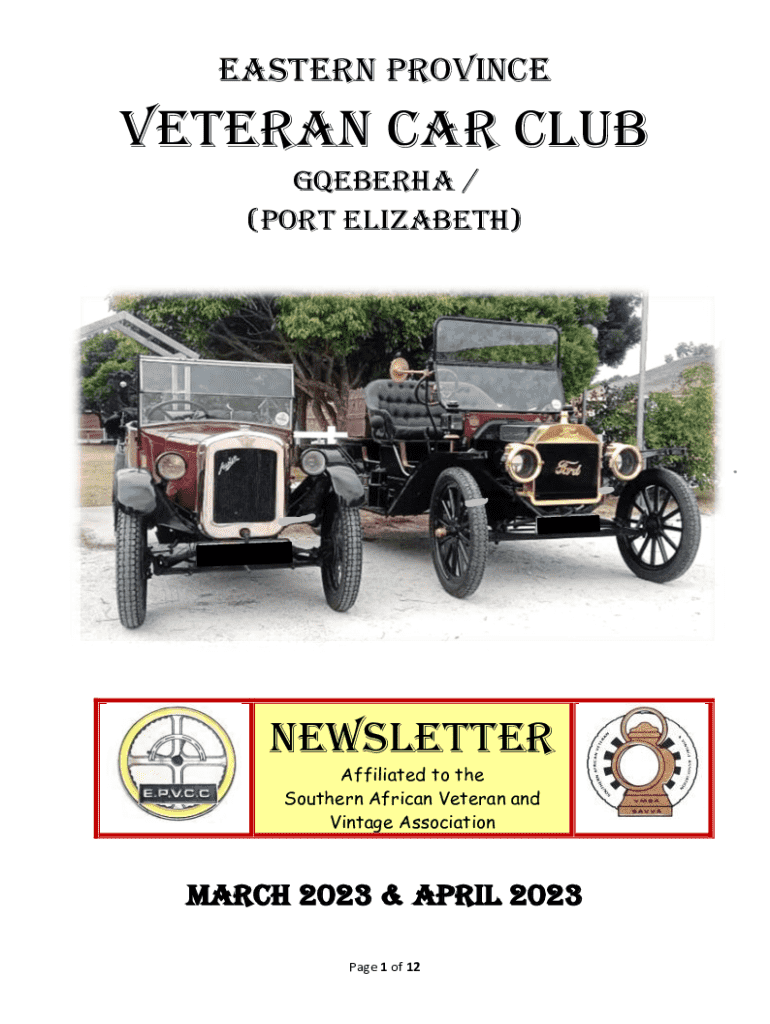 Fillable Online Epvcc Newsletter - March & April 2023 Updates and ...