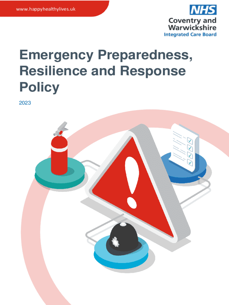 Fillable Online Emergency Preparedness, Resilience and Response Policy Fax Email Print - pdfFiller