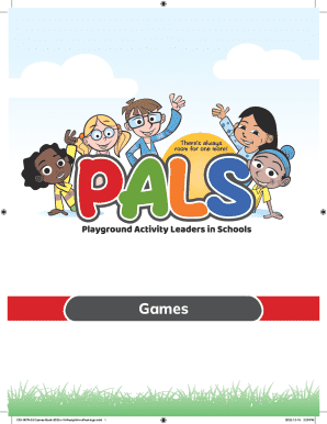 Fillable Online Pals Games Book 2023: Engaging and Inclusive Playground ...