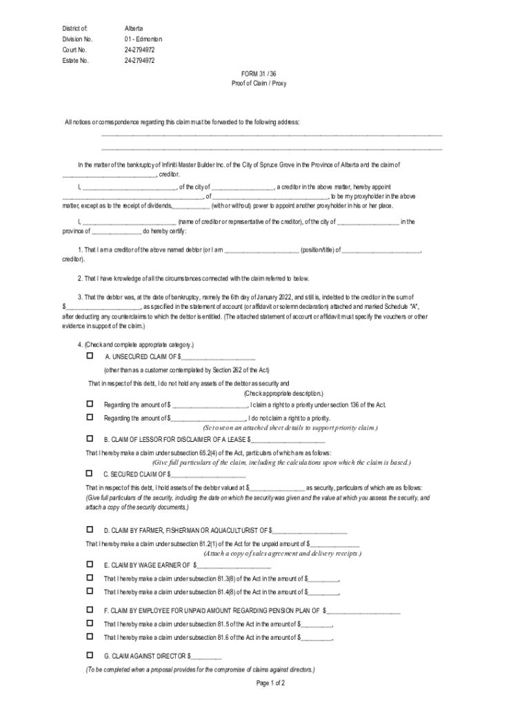 Fillable Online (Set out on an attached sheet details to support priority claim.) ( ... Fax ...