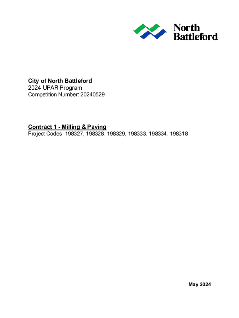 Fillable Online 2024 Upar Program Contract 1 - North Battleford Milling & Paving Fax Email Print ...