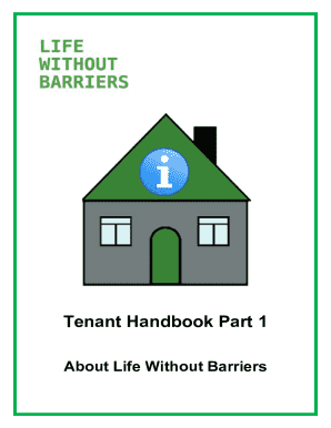 Fillable Online Tenant Handbook Part 1: Life Without Barriers Overview ...