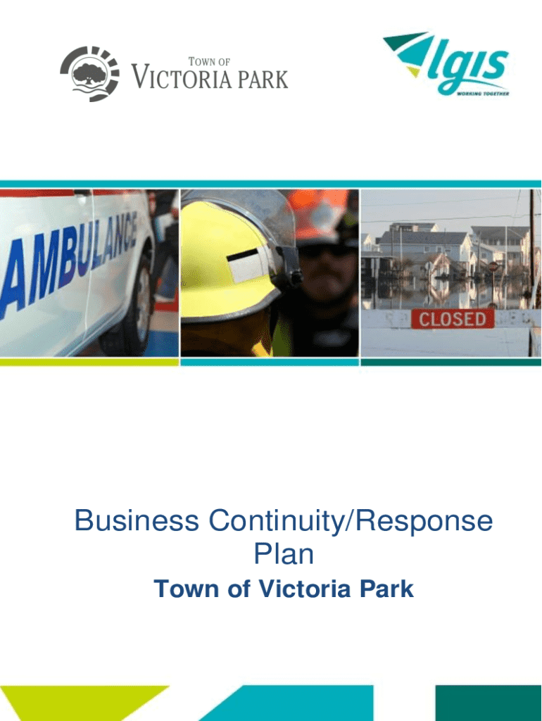 Fillable Online Business Continuity Plan 2021 for Town of Victoria Park Fax Email Print - pdfFiller