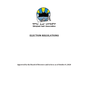 Fillable Online 2020 Qia Election Regulations - Guidelines for Voting ...