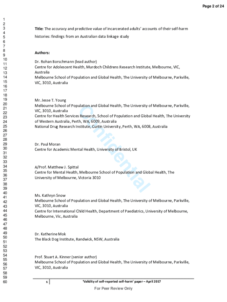 Fillable Online Accuracy and predictive value of incarcerated adults ...