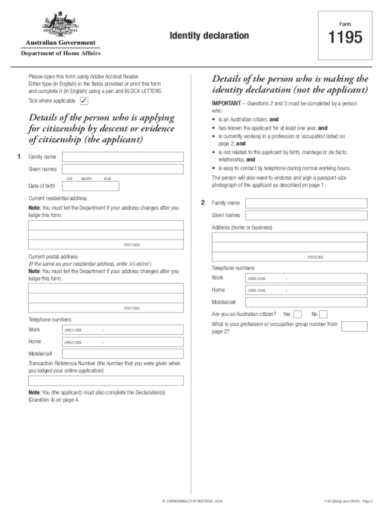 Form 1195: Fill out & sign online | DocHub