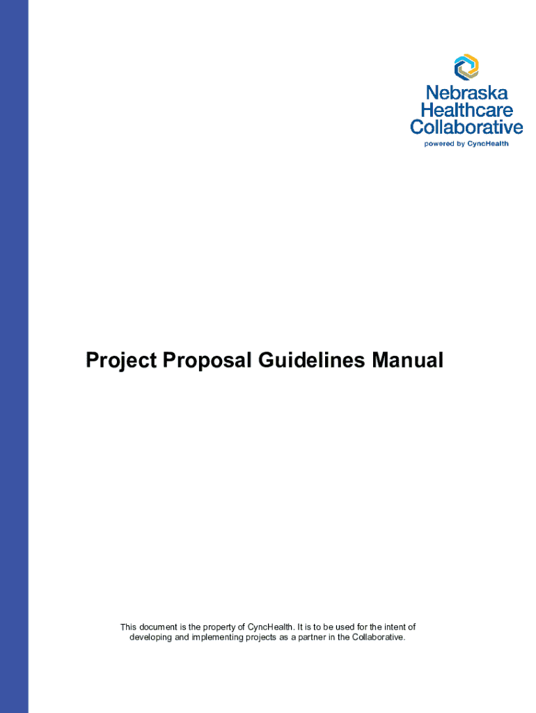 Fillable Online Project Proposal Guidelines Manual Fax Email Print ...