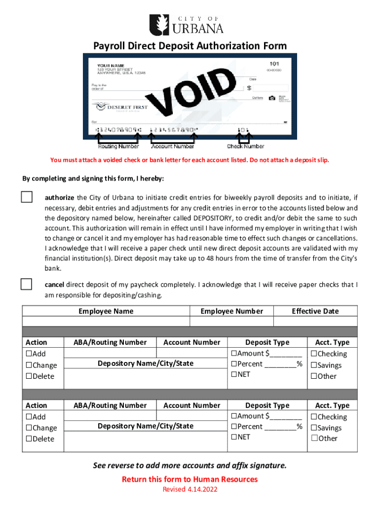 Fillable Online You must attach a voided check or bank letter for each ...