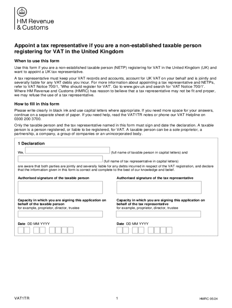 Fillable Online Form: Appoint a tax representative if you are a non- ... Fax Email Print - pdfFiller