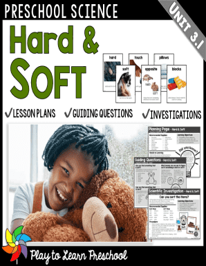 Fillable Online Hard & Soft Opposites Unit Lesson Plans 2014 Fax Email ...
