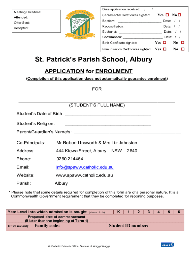Fillable Online Registration-Form-English.pdf - St Rose of Lima ...