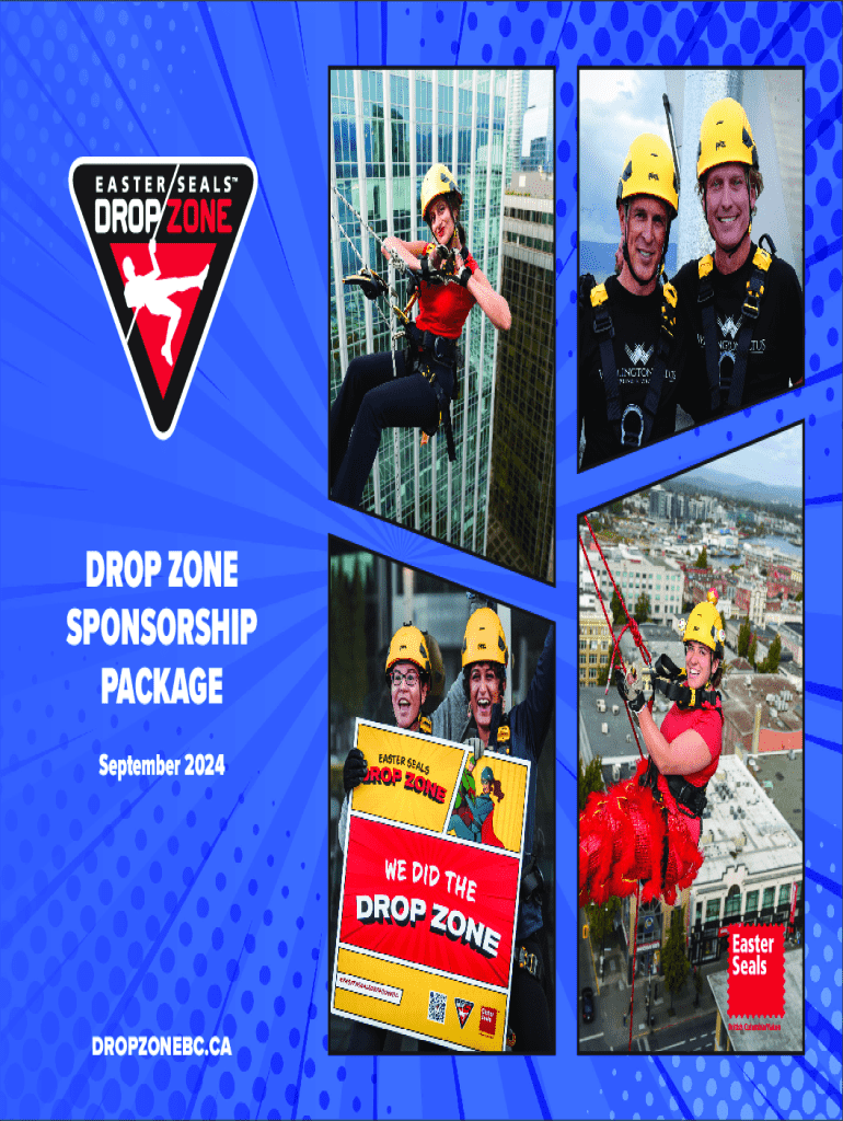 Fillable Online Easter Seals Drop Zone Sponsorship Package 2024 - Make ...
