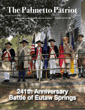 Fillable Online the Palmetto Patriot Fall 2022 - Quarterly Newsmagazine ...