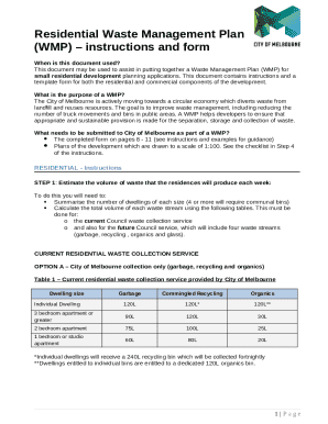 waste-management-plan-template-residential.doc Doc Template | pdfFiller