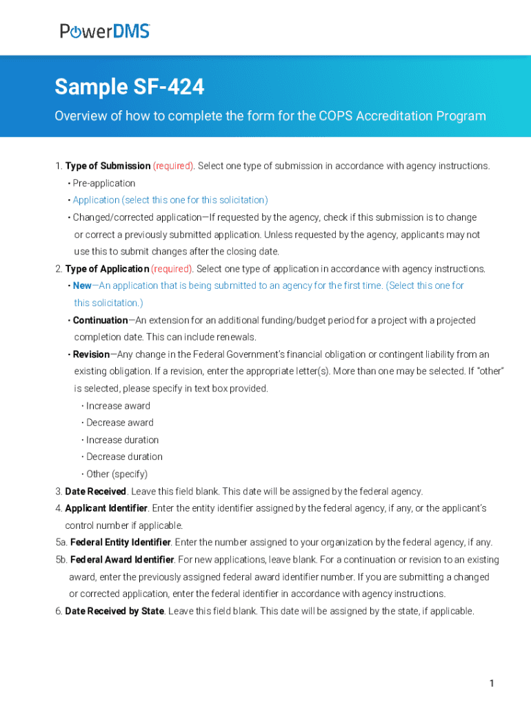 Fillable Online Sample SF-424 Fax Email Print - pdfFiller