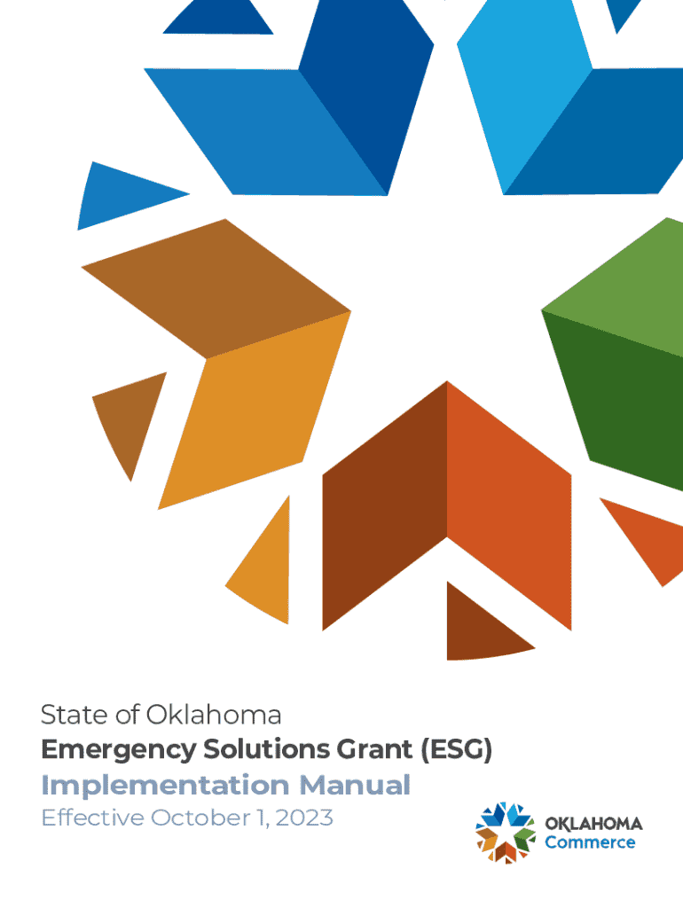 Fillable Online Oklahoma Emergency Solutions Grant Esg Implementation ...