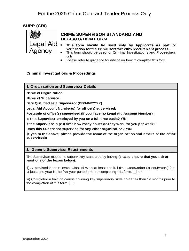 supervisor declaration crime Doc Template Doc Template | pdfFiller