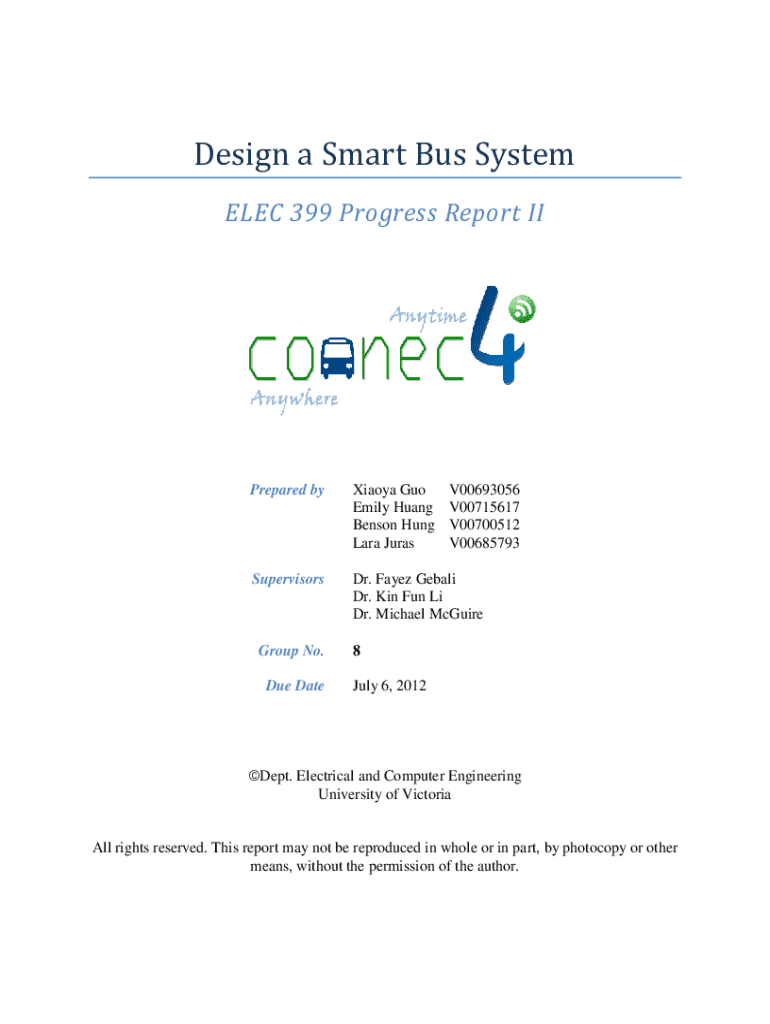 Fillable Online Design a Smart Bus System: Enhancing Victoria's Public Transit Experience (2012 ...
