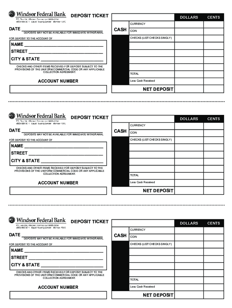 Fillable Online How To Fill Out a Business Deposit Slip Fax Email Print ...