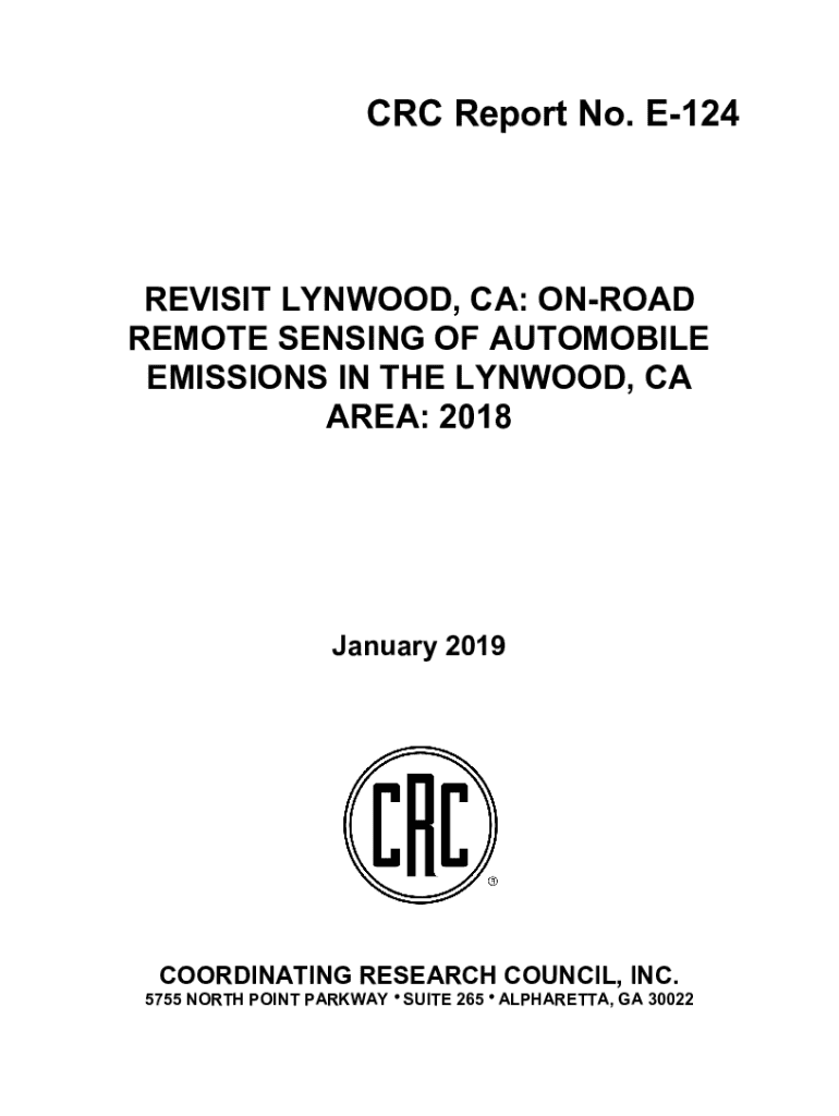 Fillable Online Remote Sensing Measurements of Light-Duty Vehicle ... Fax Email Print - pdfFiller