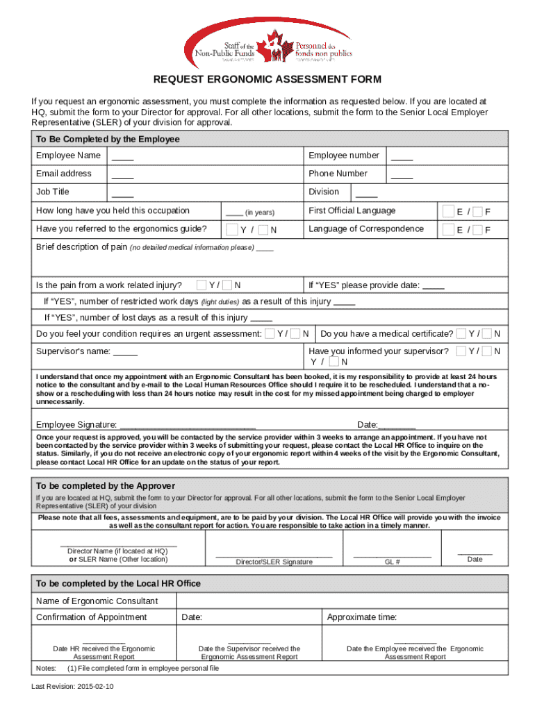 ergonomic-assessment-request-.pdf Doc Template | pdfFiller