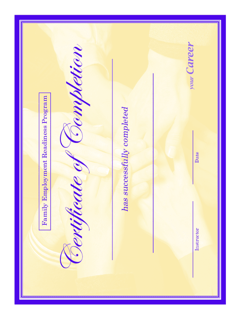 Fillable Online Family Employment - Fleet and Family Readiness Fax ...