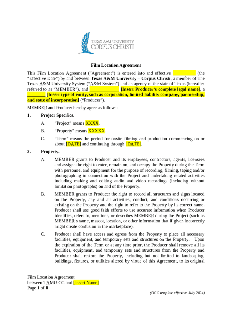 template-film-location-agreement- ... Doc Template | pdfFiller