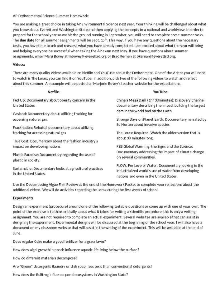 Documentary Film Review Assignment Sheet Doc Template | pdfFiller